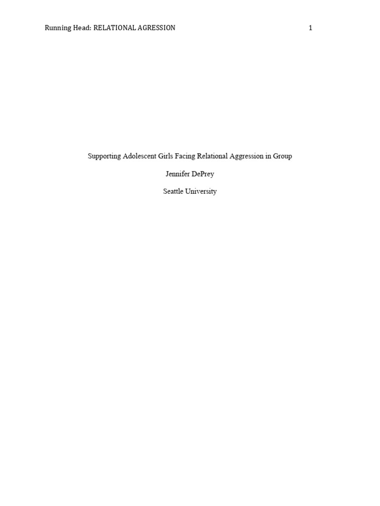 Relational Aggression and Bullying | PDF | Bullying | Aggression