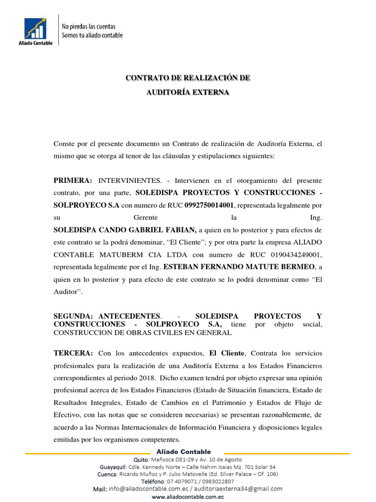 Auditoria Externa - SCV - NIIF.144793.2018.1 2018-12-31 13557591 | PDF ...