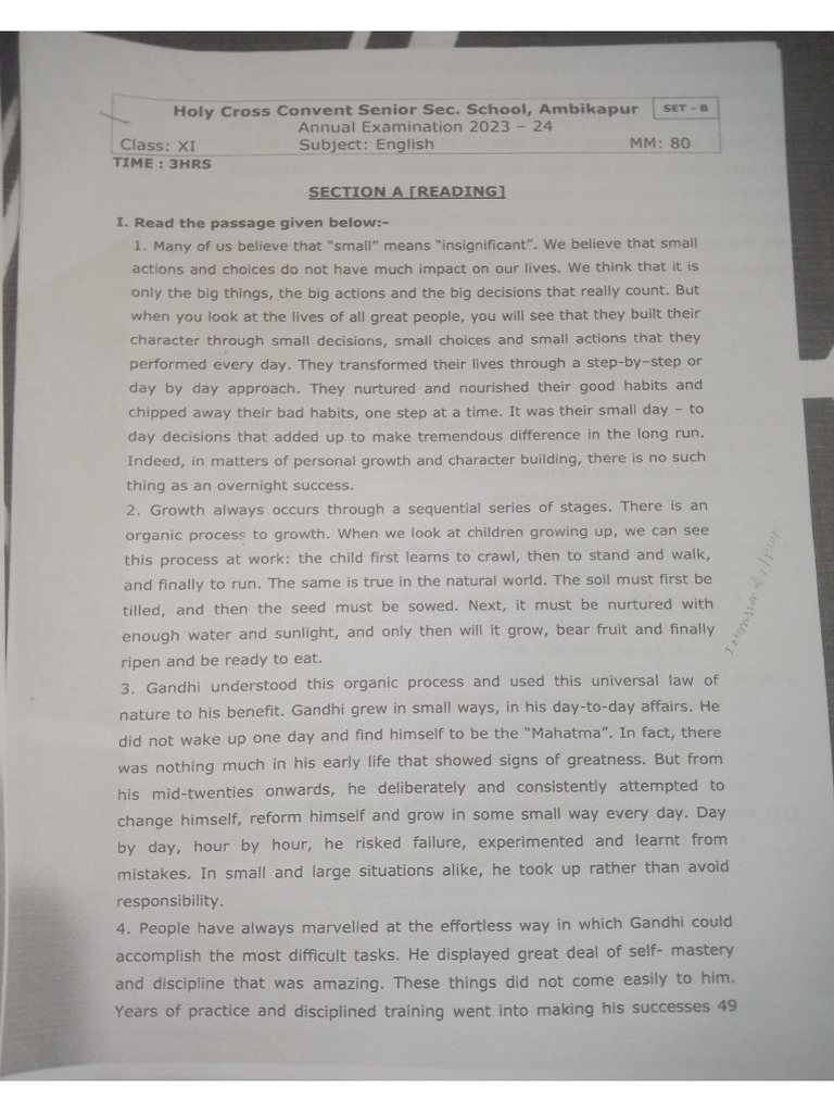 English Que Paper | PDF