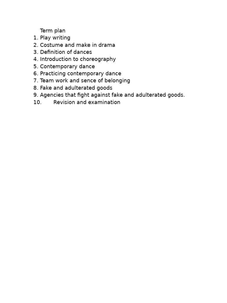 Term Plan Year 7 Third Term | PDF
