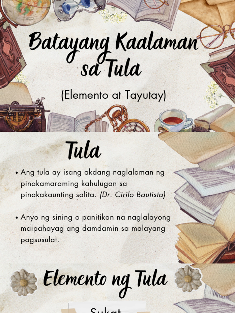 Tula (Elemento NG Tula at Mga Tayutay) - G7 | PDF