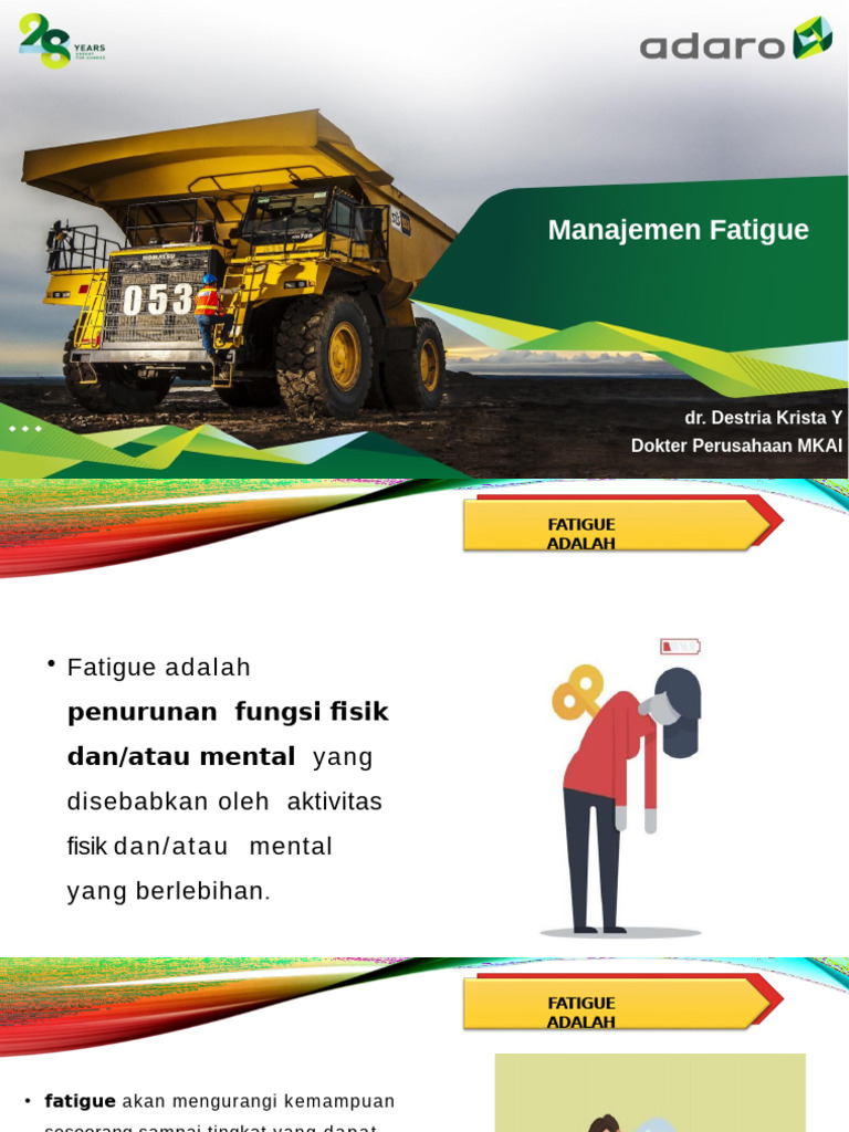 Health Talk - Manajemen Fatigue | PDF