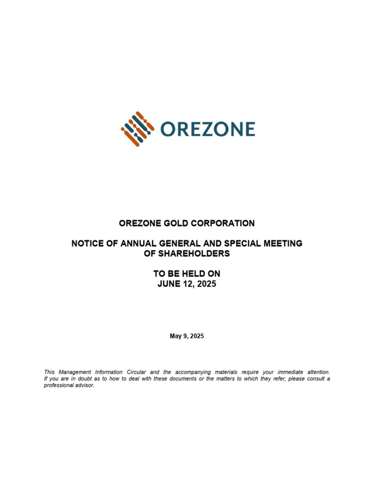 2025 - Information Circular - Final | PDF | Proxy Voting | Securities (Finance)