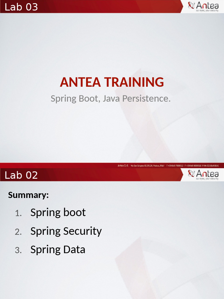Lab 03 Spring Framework | PDF