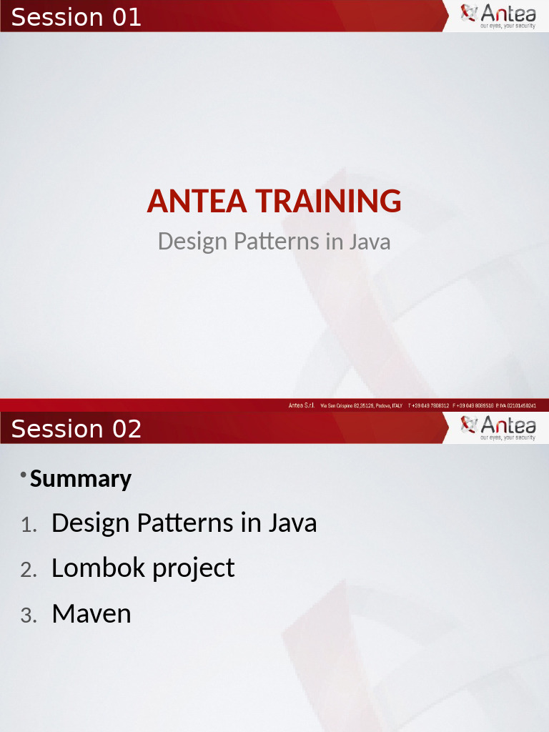 Session 02 Design Patterns, Maven, Lombok | PDF | Class (Computer Programming) | Software ...