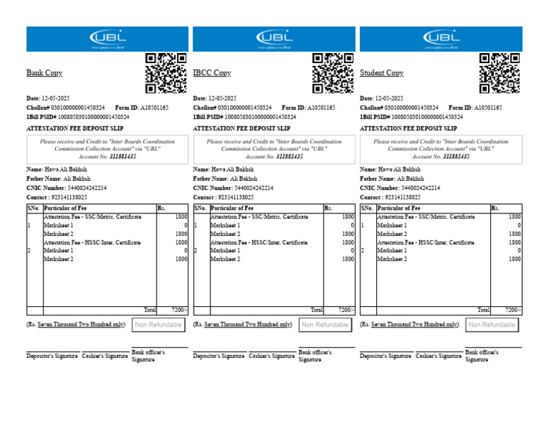 IBCC Hawa Ali Bakhsh 500 | PDF | Money | Banking