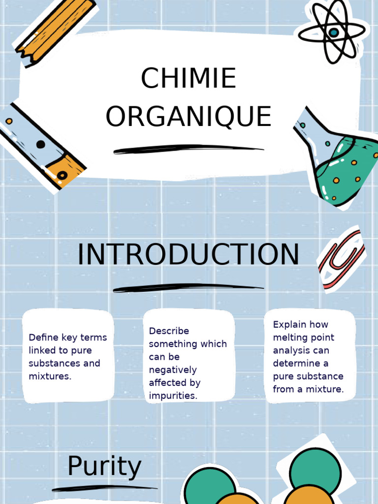 Pure and Impure Substances Presentation in A Bold Blue Style | PDF