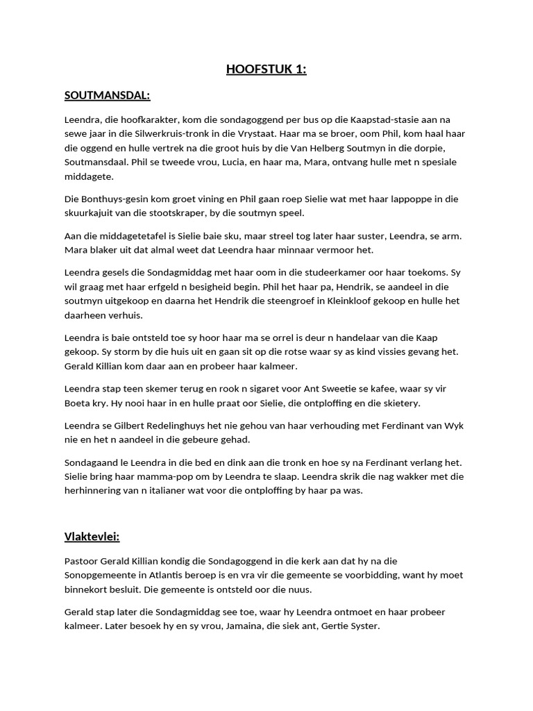 Droomdelwers Opsomming | PDF