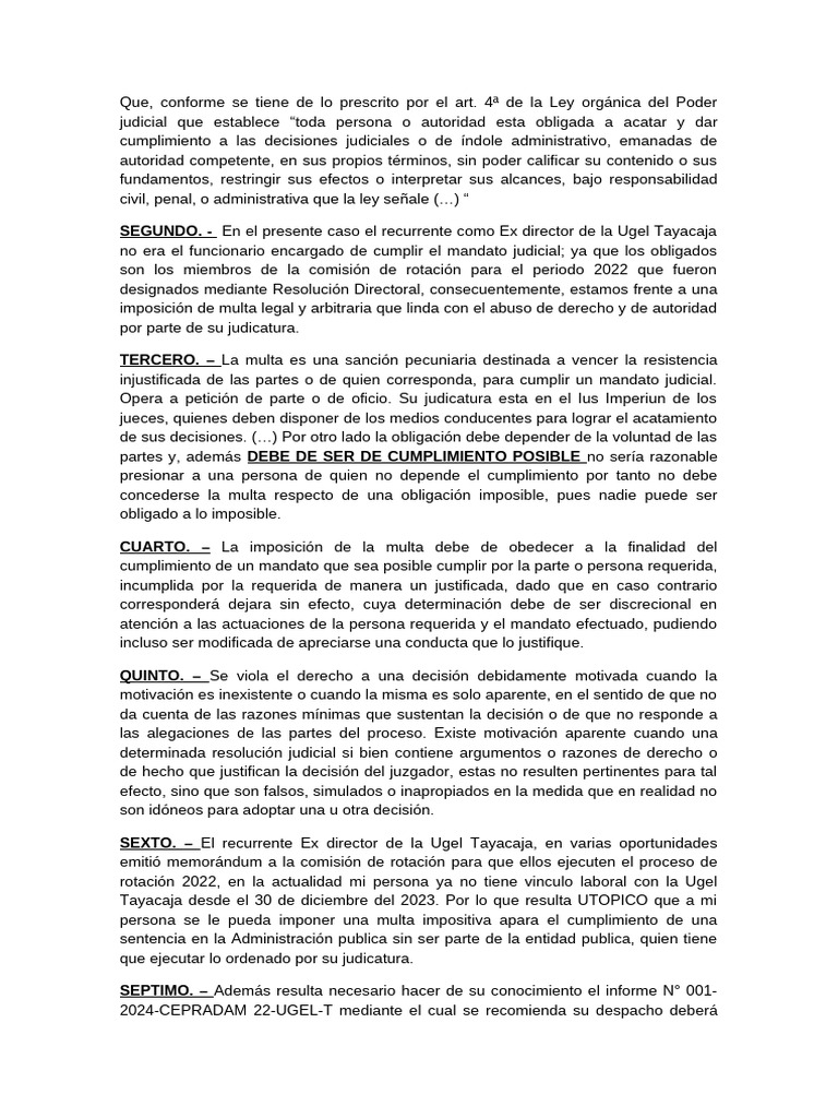 Defenza Walter. | PDF | Multa (pena) | Juez