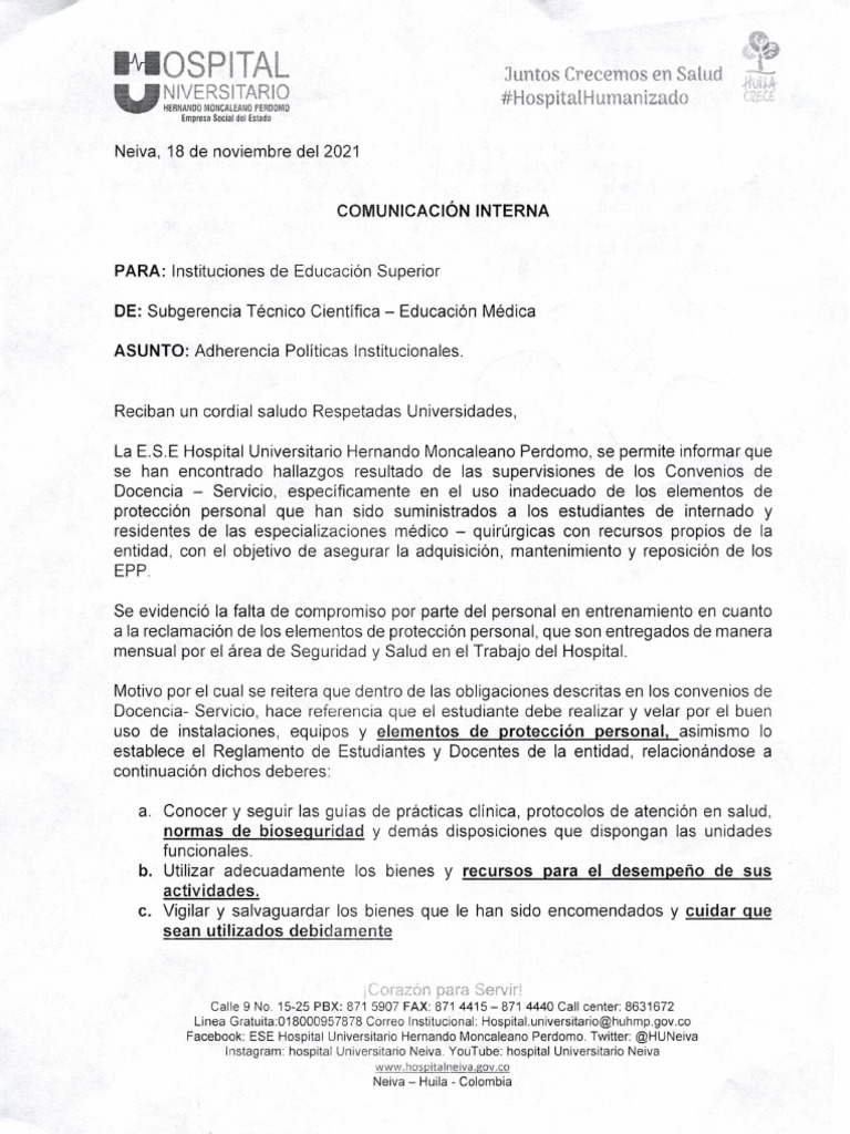 Comunicación Informativa Para Ies 18-11-21_0001 | PDF