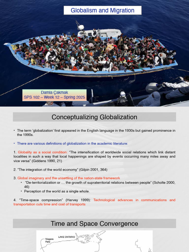 SPS 102 Week 12 Lecture Slides | PDF | Human Migration | Globalization