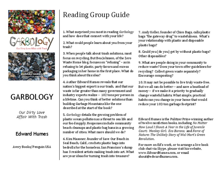 Garbology Guide | PDF | Human Impact On The Environment | Environmental ...