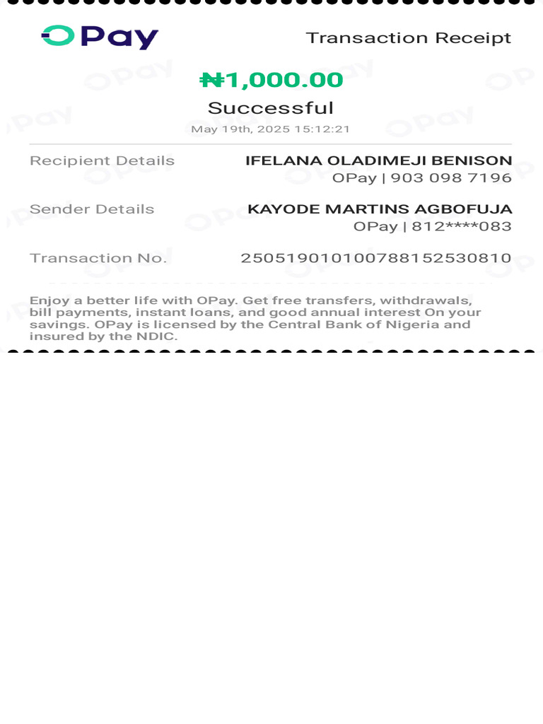 Transaction Receipt-250519010100788152530810 | PDF