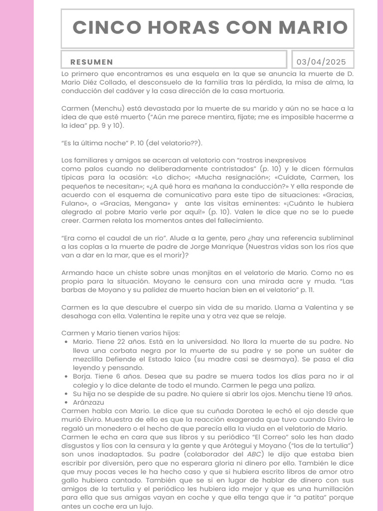 Documento A4 Informe de Proyecto Resumen Sencillo Simple Blanco y Rosa ...