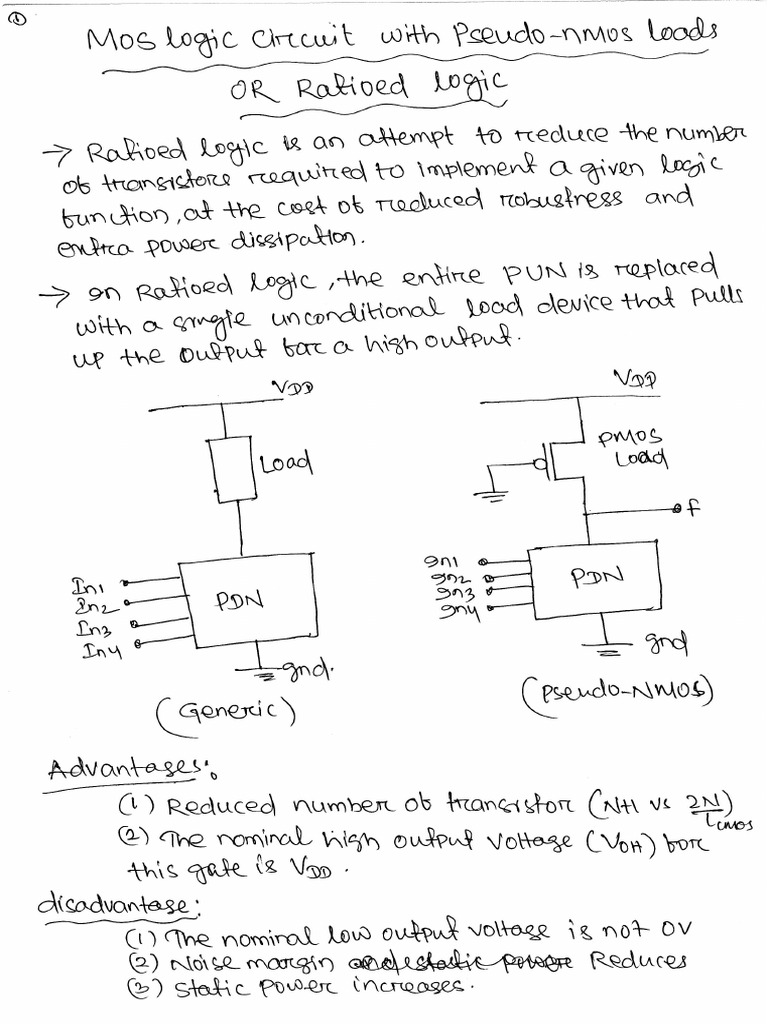 Pseudo NMOS Logic | PDF