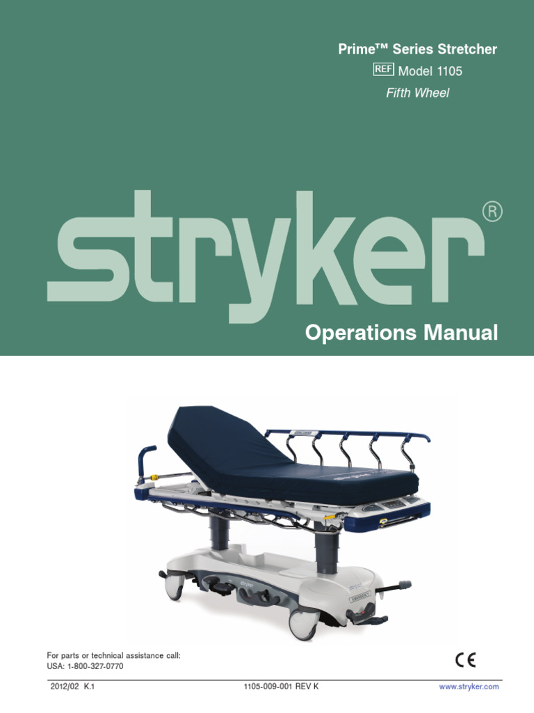 Stryker 1105 Prime Series Manual | PDF | Rechargeable Battery