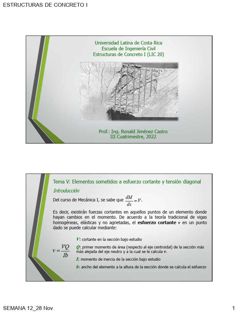 Estructuras+de+Concreto+I Semana+12 28+nov | PDF | Viga (Estructura ...
