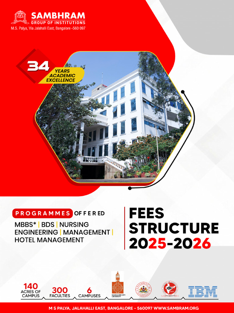 SAMBHRAM FEE 2025-2026 | PDF