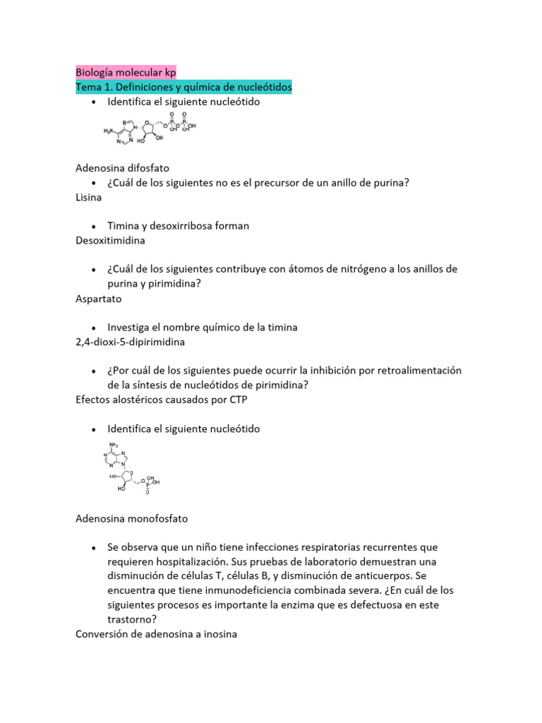 Quizzes Biomol Parcial 1 y 2 | PDF | Replicación De Adn | Adn