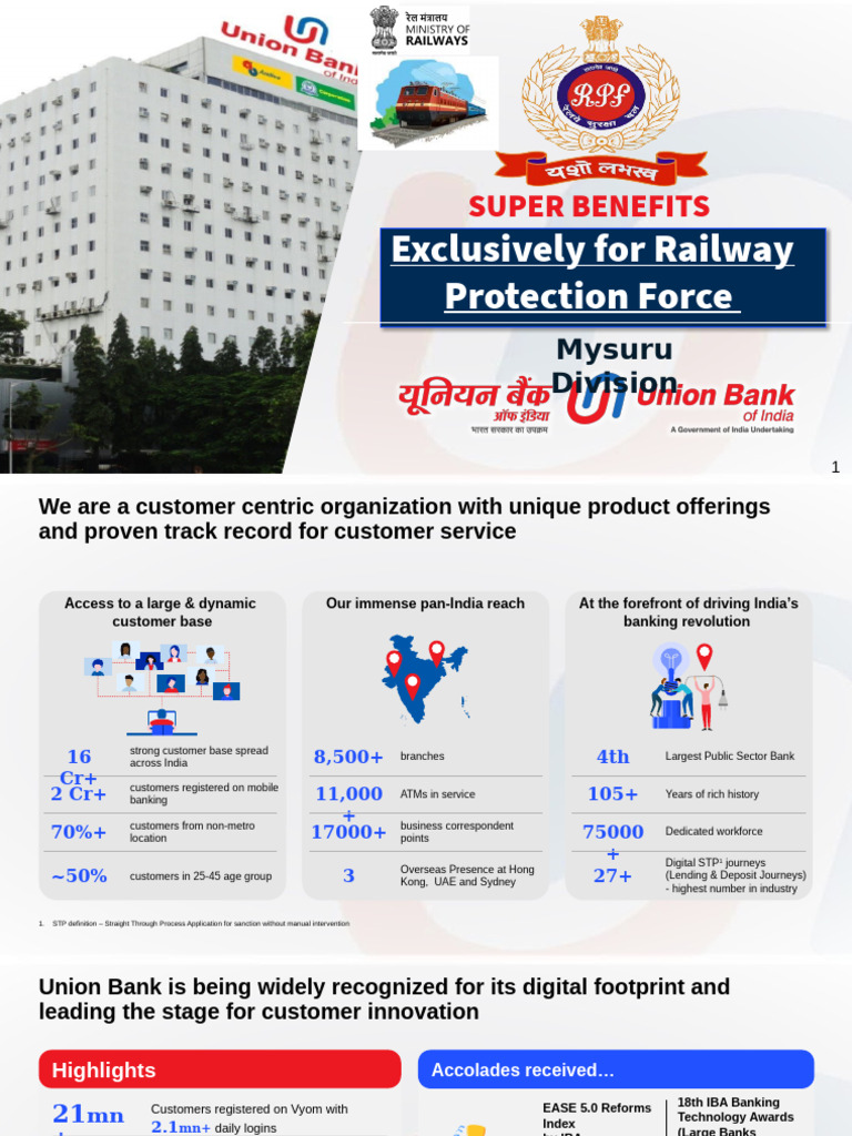 Union Bank RPF Salary Account Benefits | PDF | Banks | Business