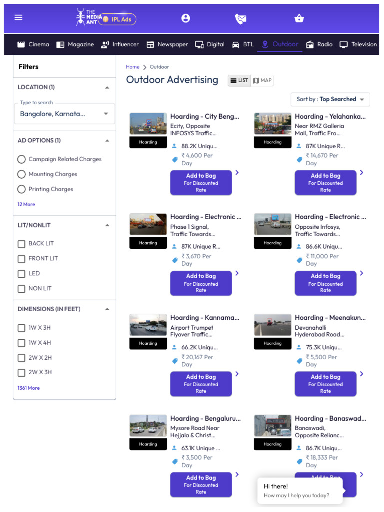 Outdoor Advertising Agency - Hoarding Advertising Cost - OOH Ads | PDF ...