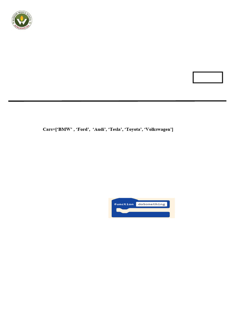 Grade 8 Coding Mid-Term Sample Paper | PDF | String (Computer Science ...