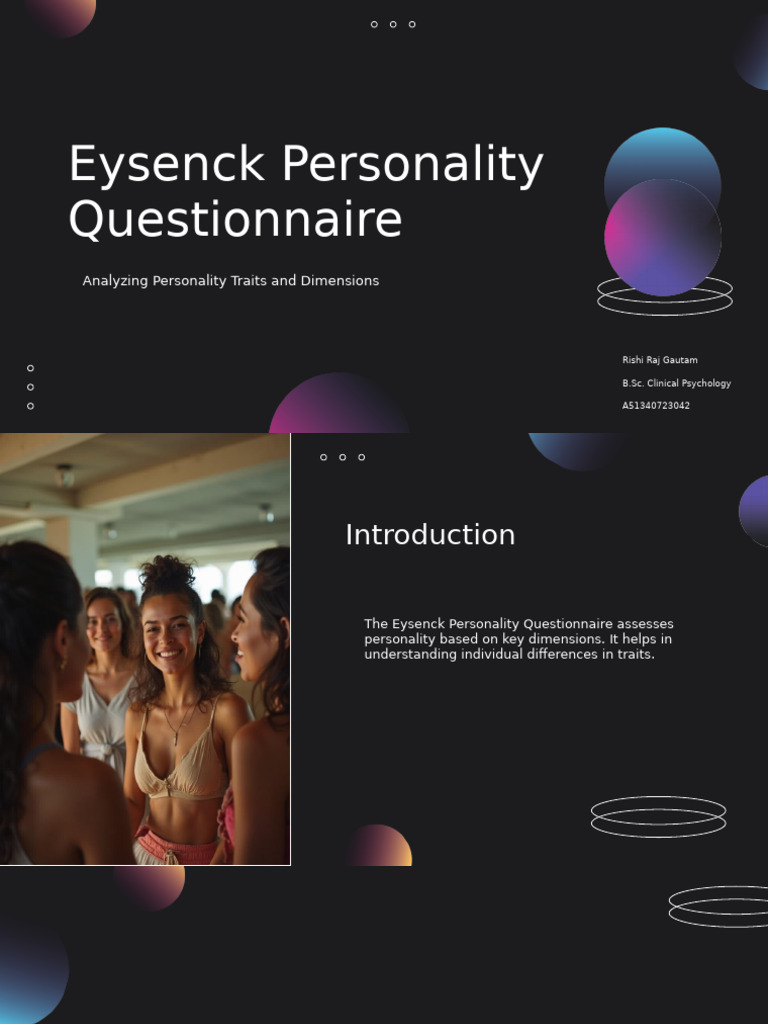 Eysenck Personality Questionnaire | PDF | Extraversion And Introversion | Psychology