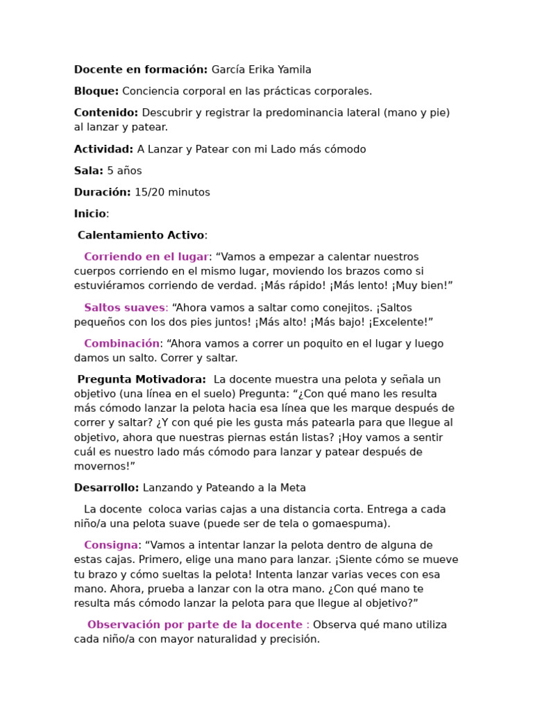 Actividad 2 de Educación Física | PDF