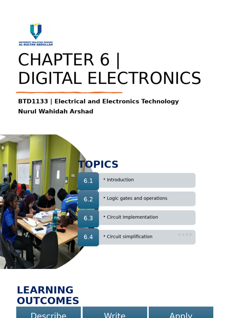 6 DIGITAL ELECTRONICS | PDF | Digital Electronics | Logic Gate