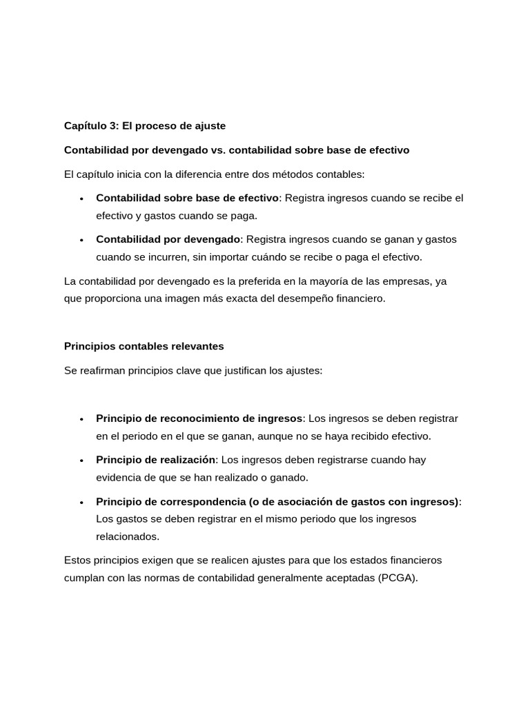 Capítulo 3 Y 4 RESUMEN DE CONTABILIDAD INTEGRAL | PDF | Contabilidad | Estado financiero