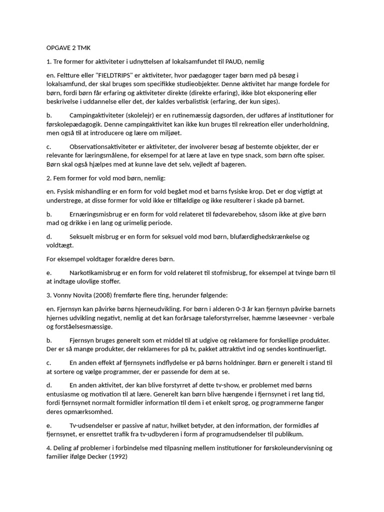 OPGAVE 2 TMK | PDF