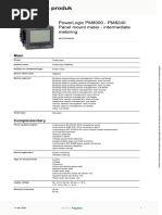 PowerLogic PM8000 PM8240 Datasheet | PDF | Ac Power | Alternating Current