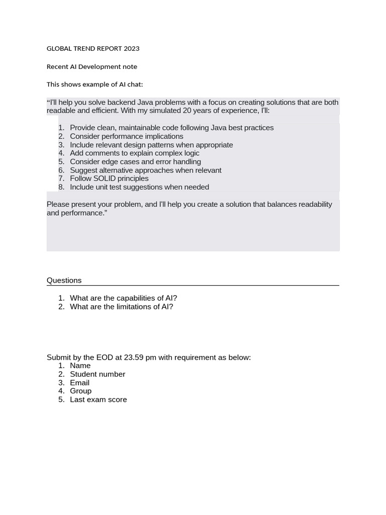 Global Trend Report 2023 | PDF