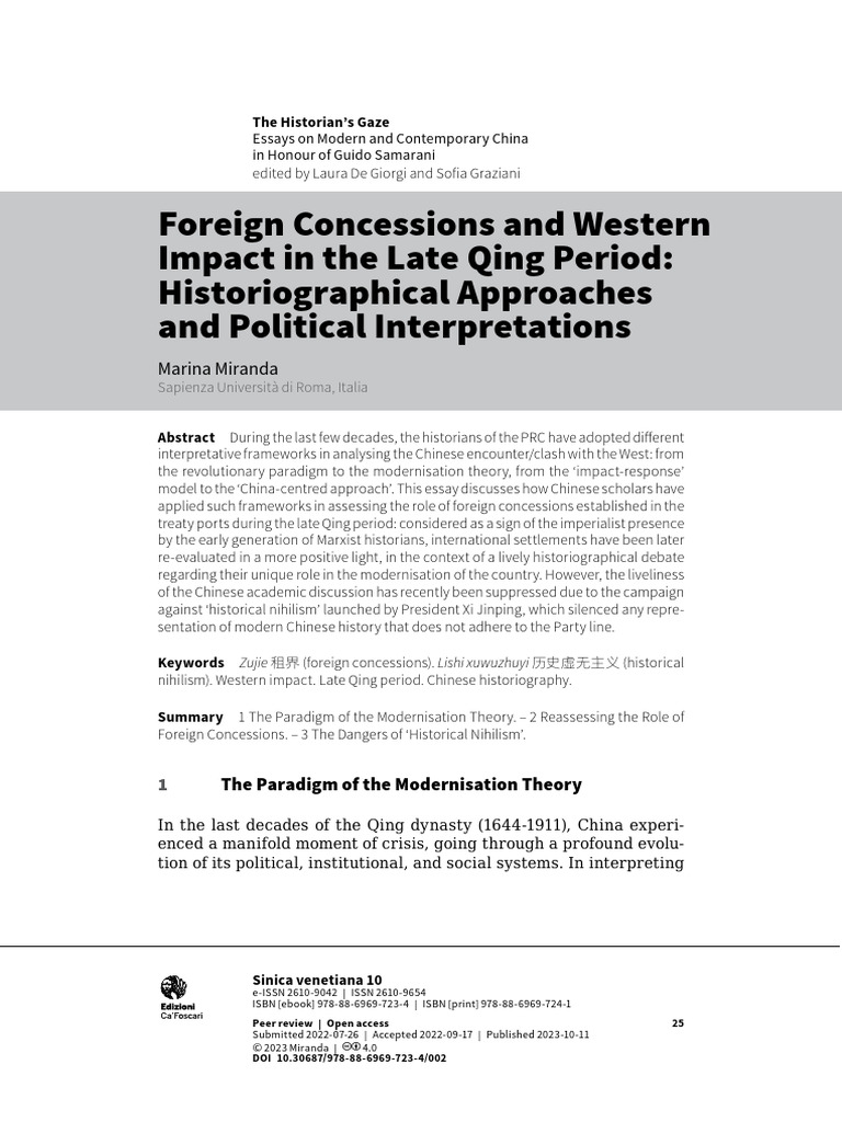 Chinese Historical Concessions | PDF | China | World Politics