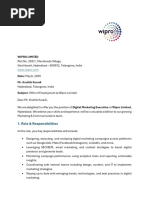 Tcs Digital Offer Letter | PDF | Intellectual Property | Arbitration