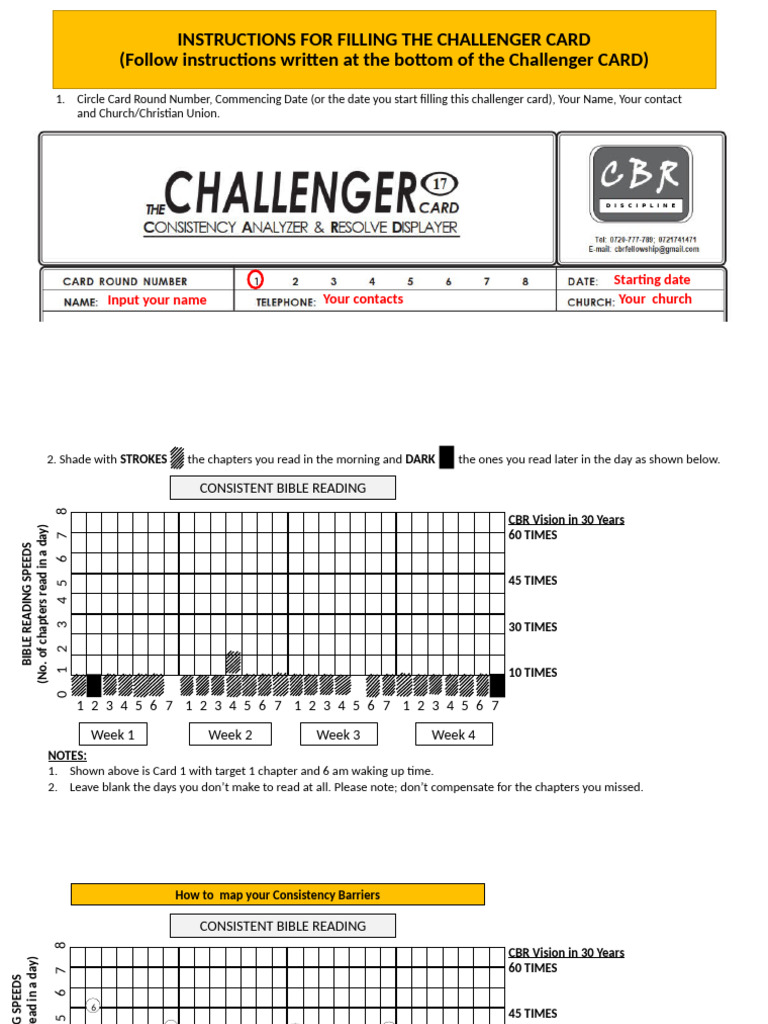 Online Filling and Evaluating Challenger Card | PDF | Prayer