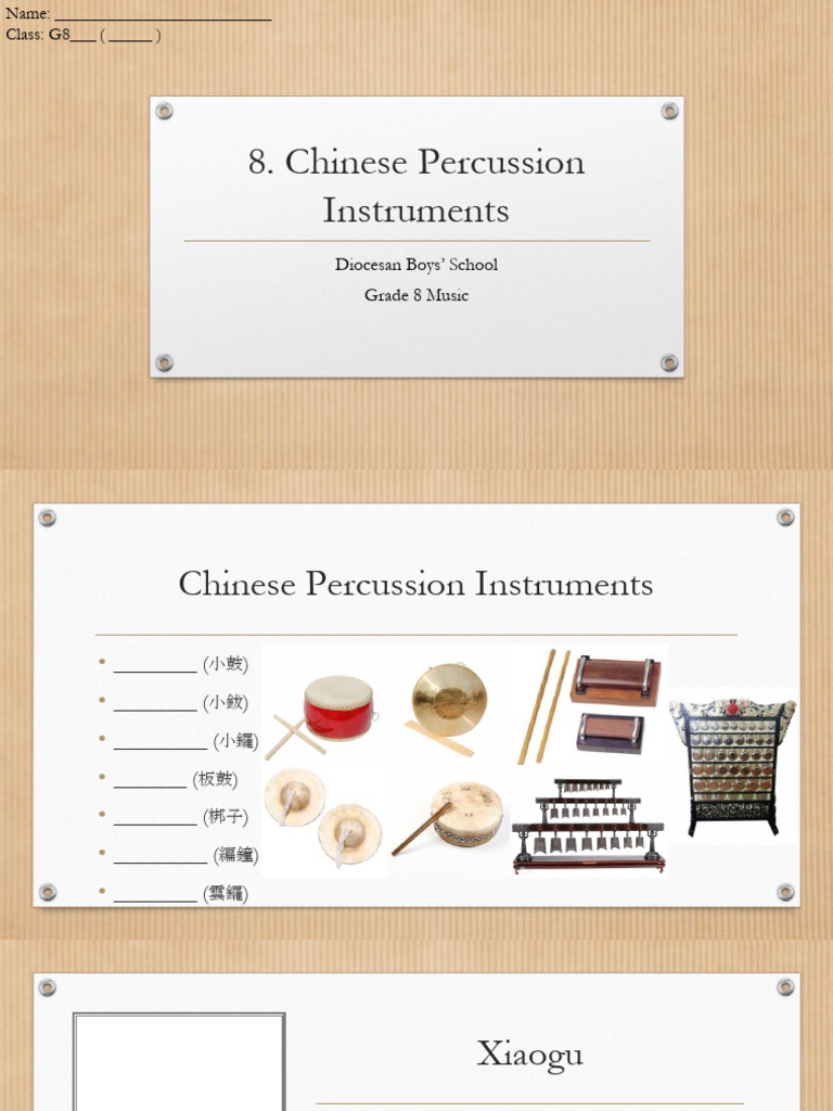 8. Chinese Percussion Instruments | PDF