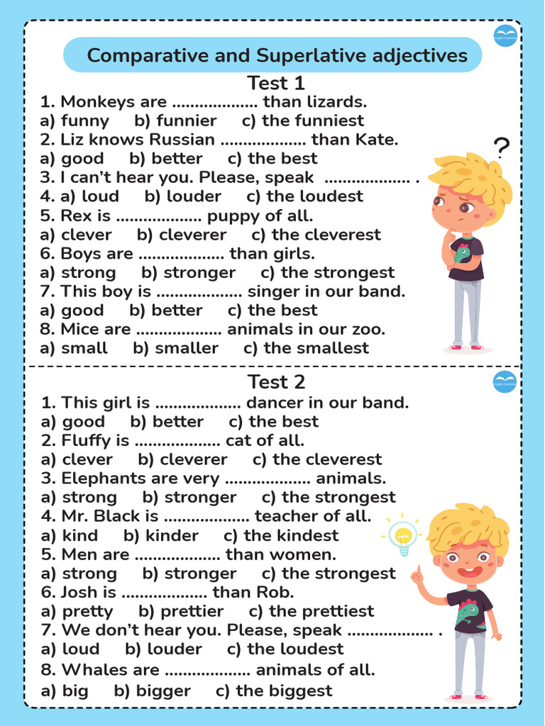 Spotlight 4 Module 7 Comparative and Superlative Adjectives Englishmat | PDF