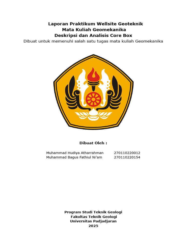 Laporan Praktikum Geomekanika (Athar Dan Bagus) | PDF