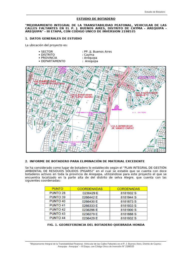 Estudio de Botadero en Arequipa | PDF