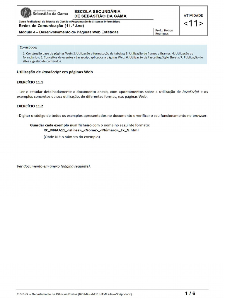 RC M4 - AA11 HTML+JavaScript_i | PDF