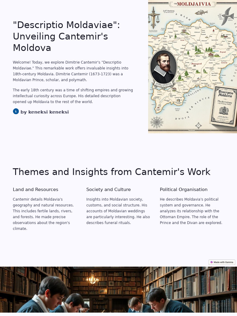 Descriptio Moldaviae Unveiling Cantemirs Moldova | PDF | Liberal Arts Education