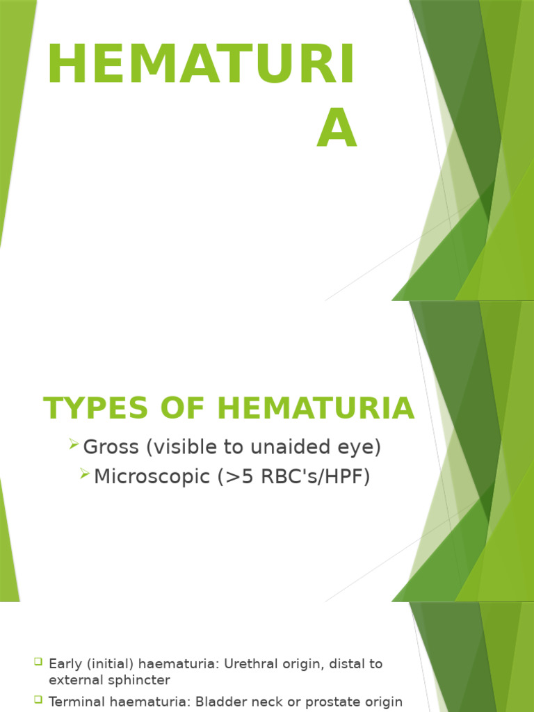 Hematuria 1 | PDF