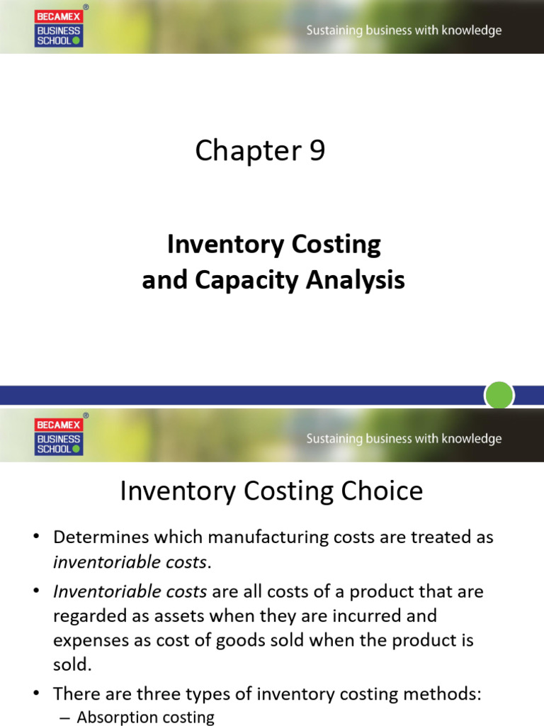 ACTG360 - Chapter 9 - Lecture Slides | PDF | Inventory | Cost Of Goods Sold