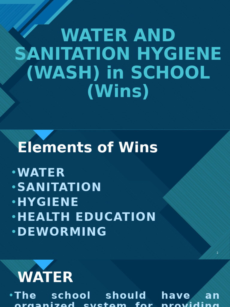 WASH in Schools: Key Elements and Practices | PDF | Hand Washing ...