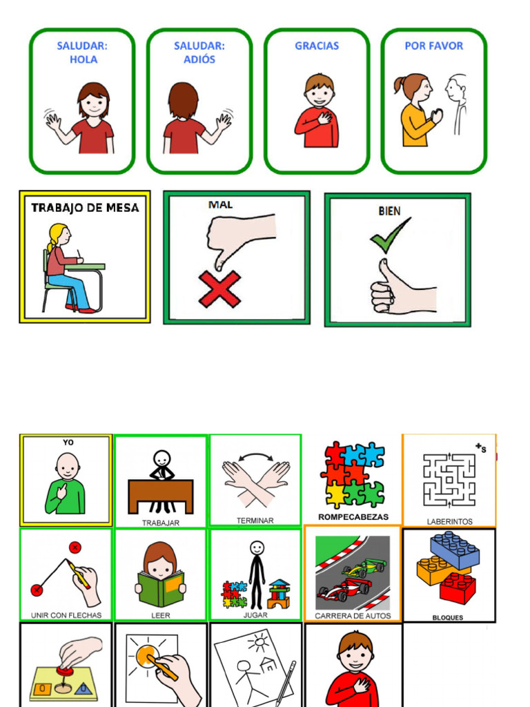 Pictogramas para Imprimir | PDF