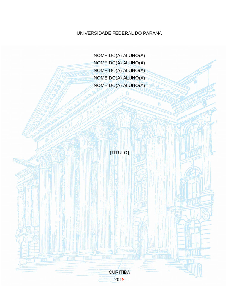 Template Relatorio Técnico UFPR | PDF
