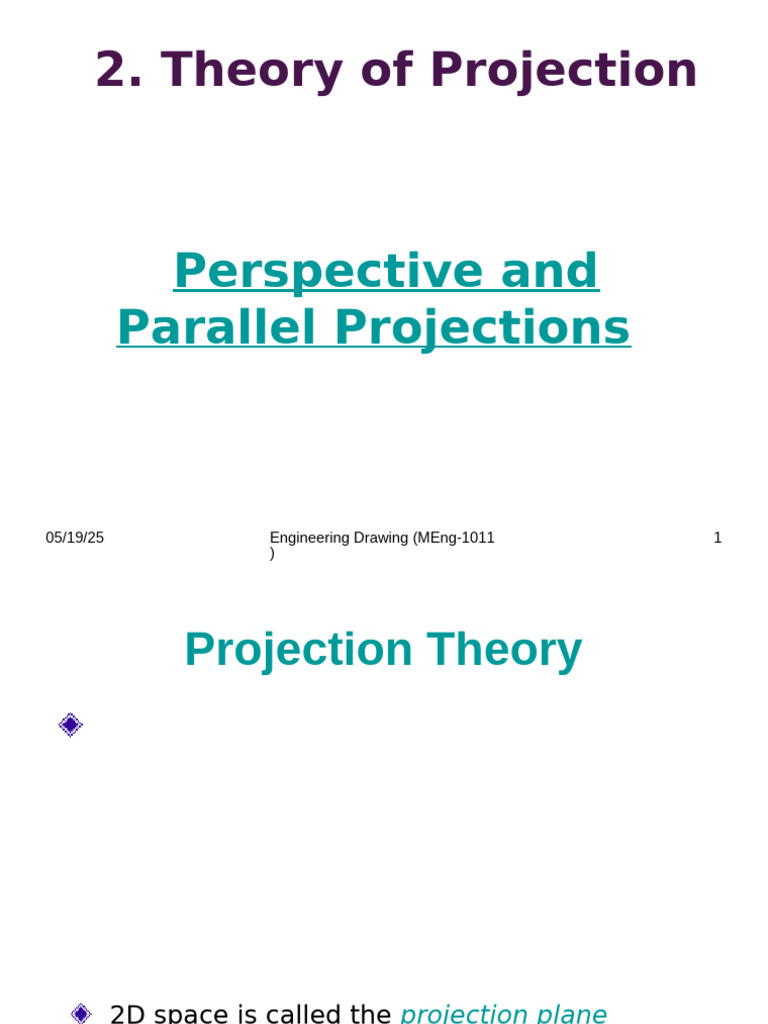 CH2-Theory of Projection | PDF | Geometry | Classical Geometry
