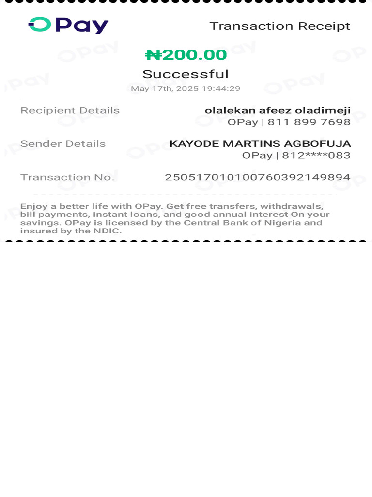 Transaction Receipt-250517010100760392149894 | PDF