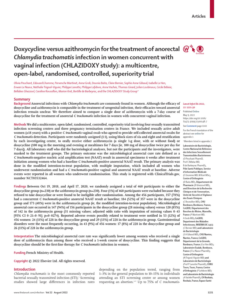 Doxycycline-versus-azithromycin-for-the-treatment- | PDF | Public ...